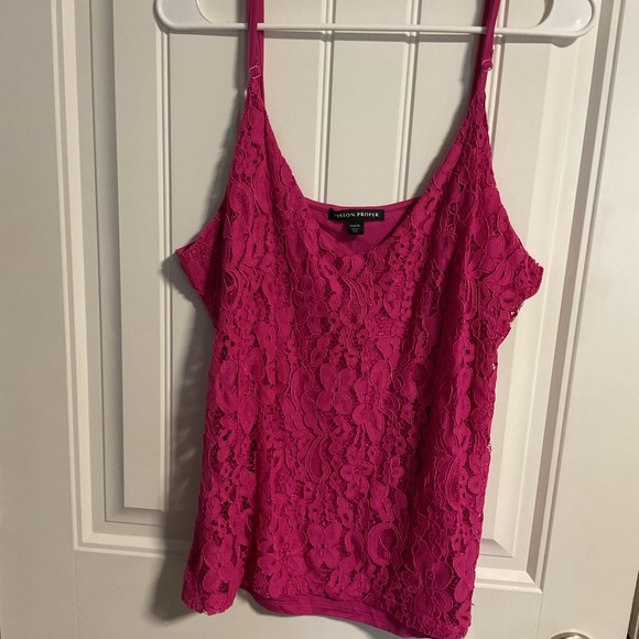 Boston Proper | Tops | Boston Proper Pink Camisole Top With Elegant ...